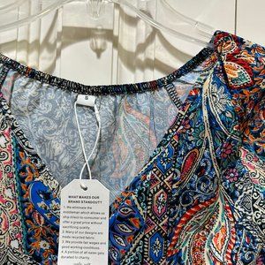 Ruwie | Dresses | Colorful Paisley Shirred Waist Long Summer Dress ...